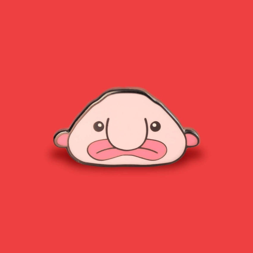 Blobfish Pin Badge – Minimum Mouse