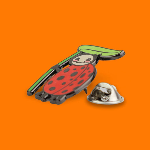 Cute Ladybird Pin Badge – Minimum Mouse