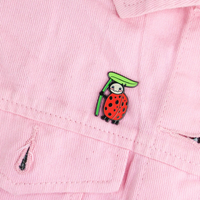 Cute Ladybird Pin Badge – Minimum Mouse