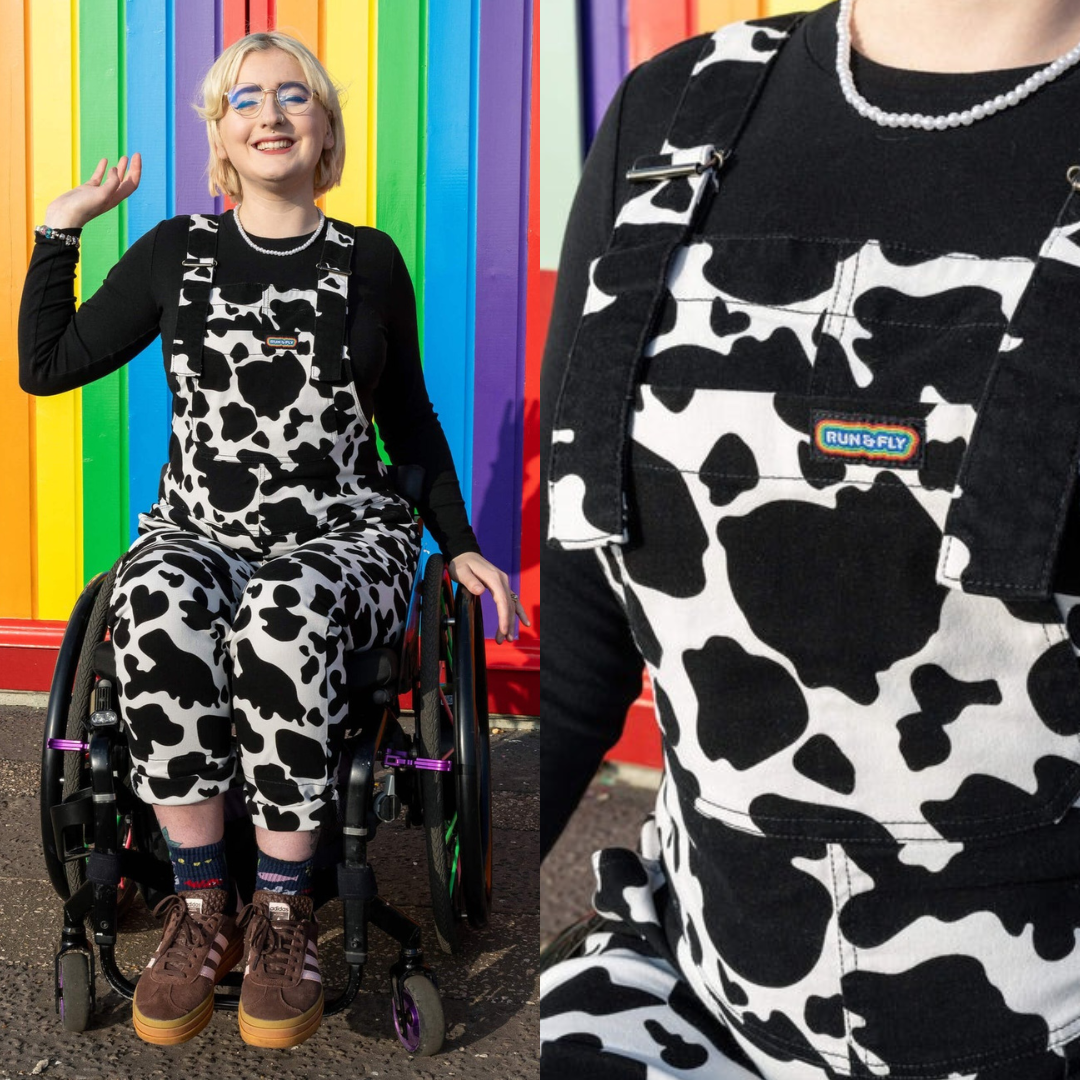 Run and Fly Spooky Stuff Wafflemama Print Dungarees Overalls Unisex ...