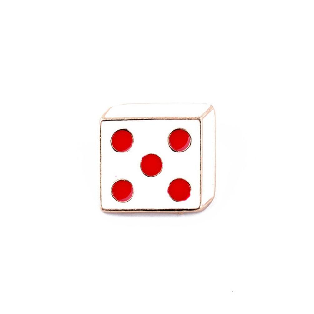 Lucky Dice Enamel Lapel Pin Badge/Brooch Gambling Casino Die Craps BNWT ...