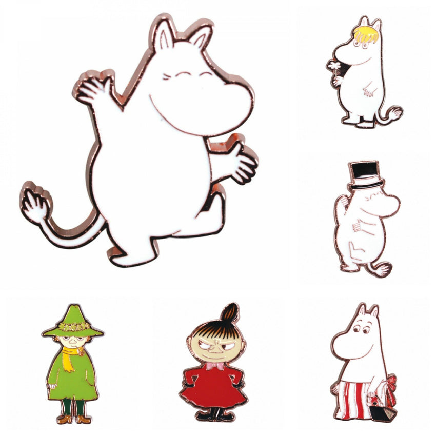 Moomins Enamel Lapel Pin Badge/Brooch Mamma Pappa Troll Snork Maiden ...