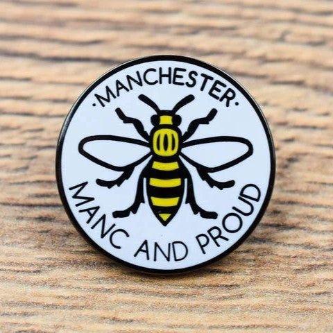 Manchester Manc And Proud Enamel Lapel Pin Badge – Minimum Mouse