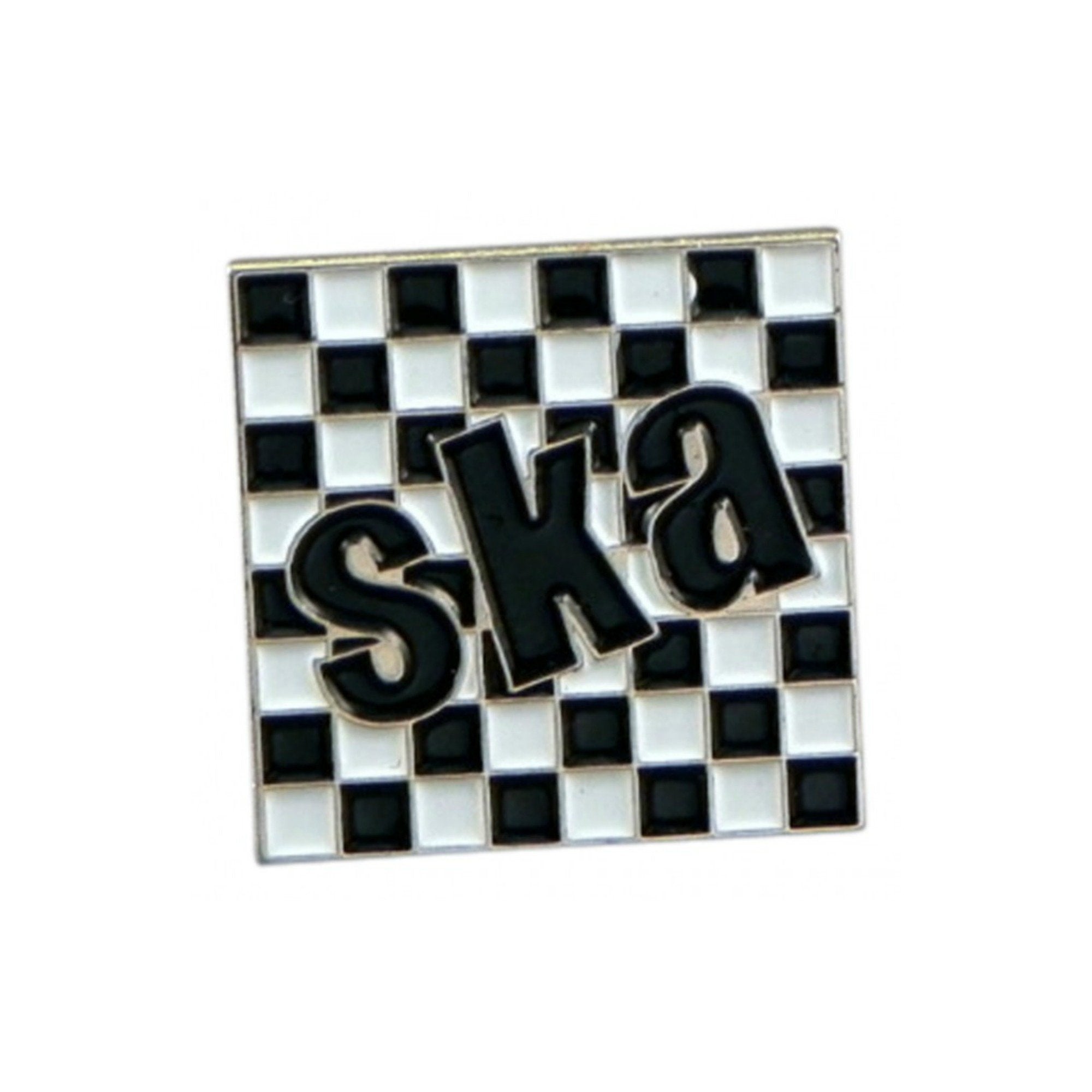 Ska Enamel Lapel Pin Badge/Brooch Two Tone Rude Boy Rock Steady Mod ...