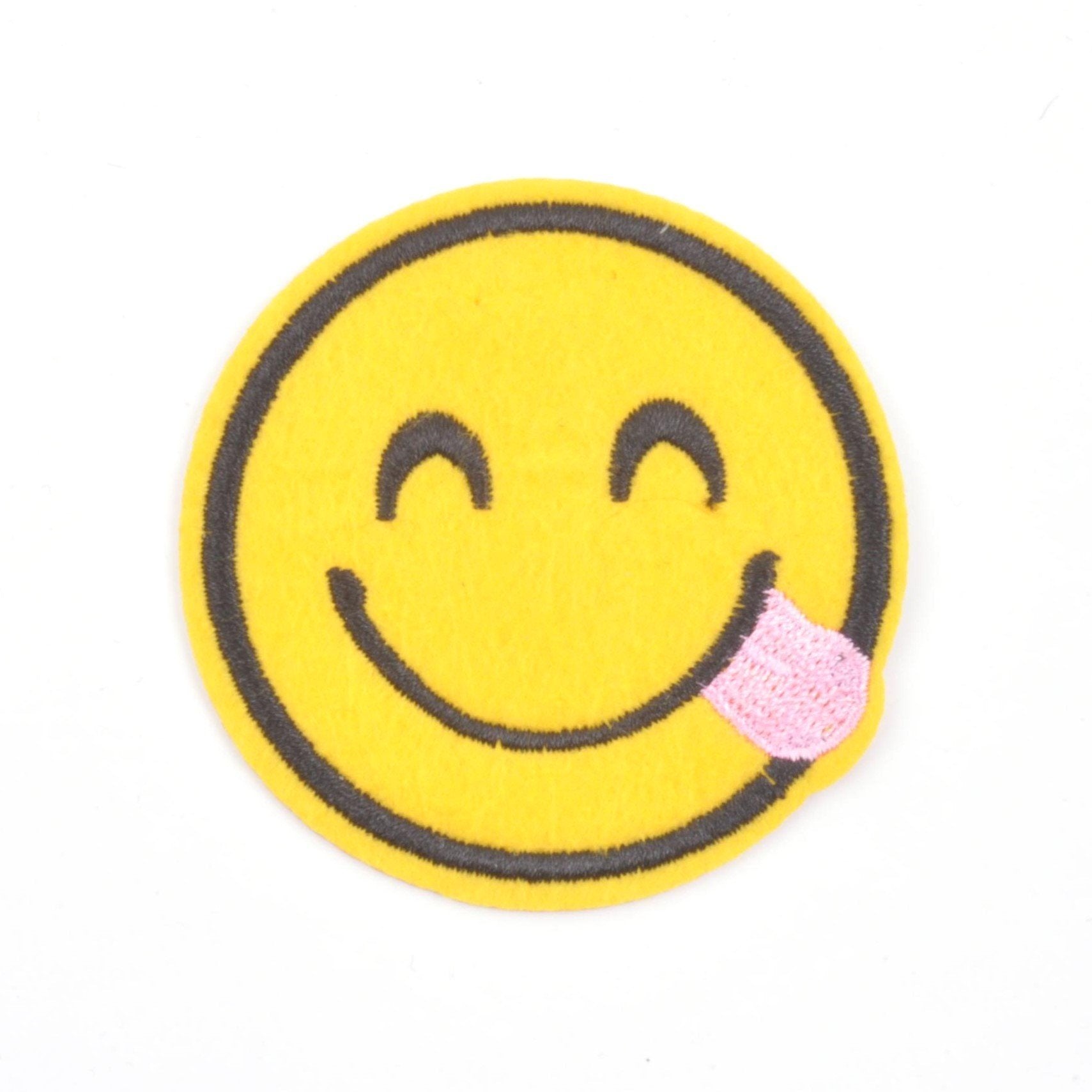Smile Face Emoji Iron On Patch/Badge/Applique/Transfer Cute Customise ...