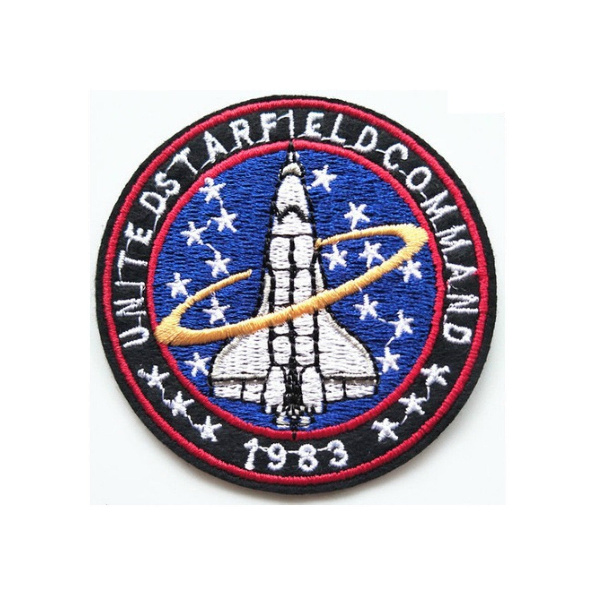 Space Shuttle Command Retro Iron On Embroidered Patch USA Space Shuttle ...